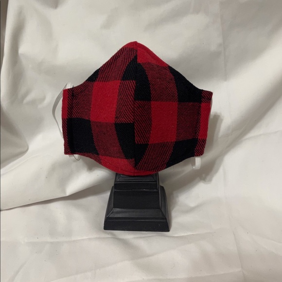 Accessories | Triple Layer Buffalo Check Face Mask | Poshmark